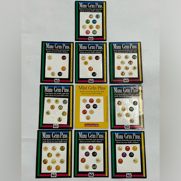 American Girl | Toys | Vintage American Girl Grin Pins Sticker Sheets X ...
